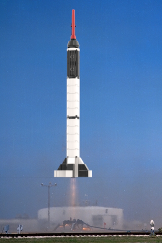 LEGO MOC Mercury Redstone by terminator1234 | Rebrickable - Build with LEGO