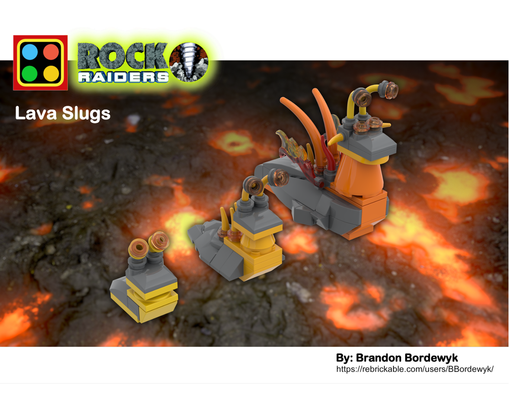 LEGO MOC Lava Slugs by BBordewyk | Rebrickable - Build with LEGO