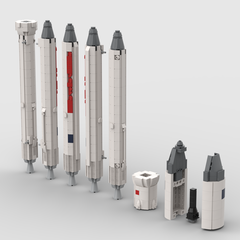 LEGO MOC 1:110 Angara 5 rocket with Briz-M upper stage by alekru ...