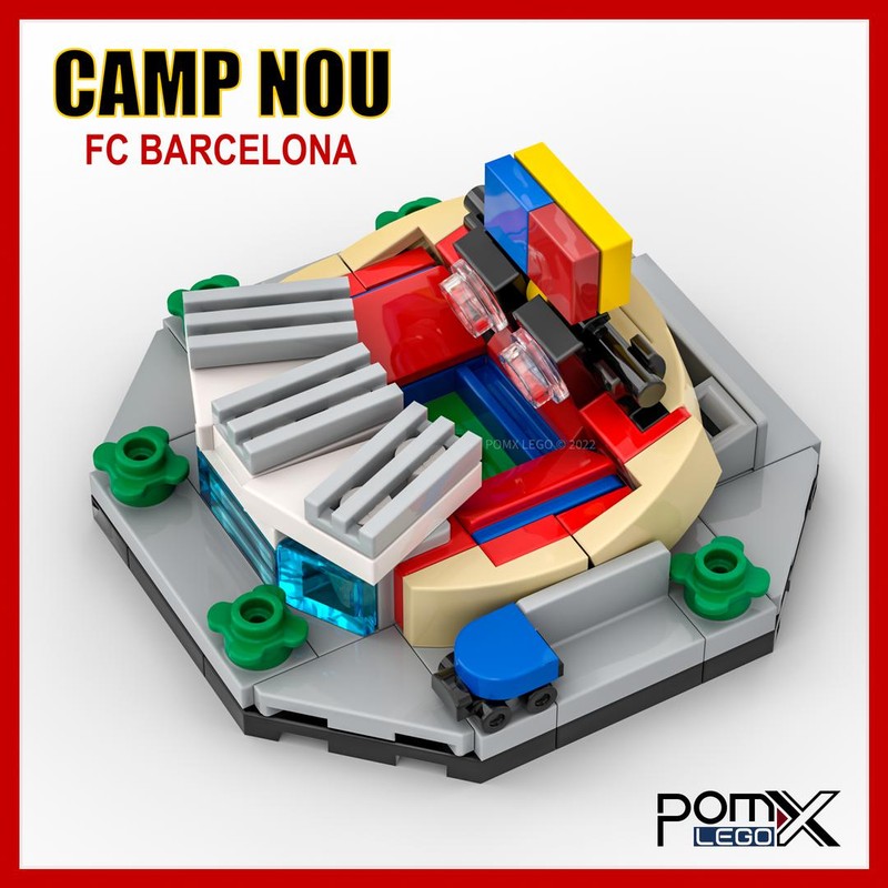 LEGO MOC Micro Camp Nou - FC Barcelona by pomx | Rebrickable - Build ...
