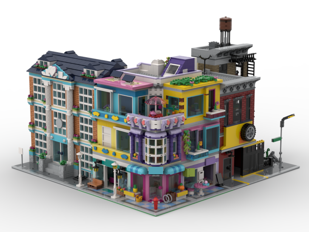 LEGO MOC Modular Mainstreet Building by Legofan21 | Rebrickable - Build ...