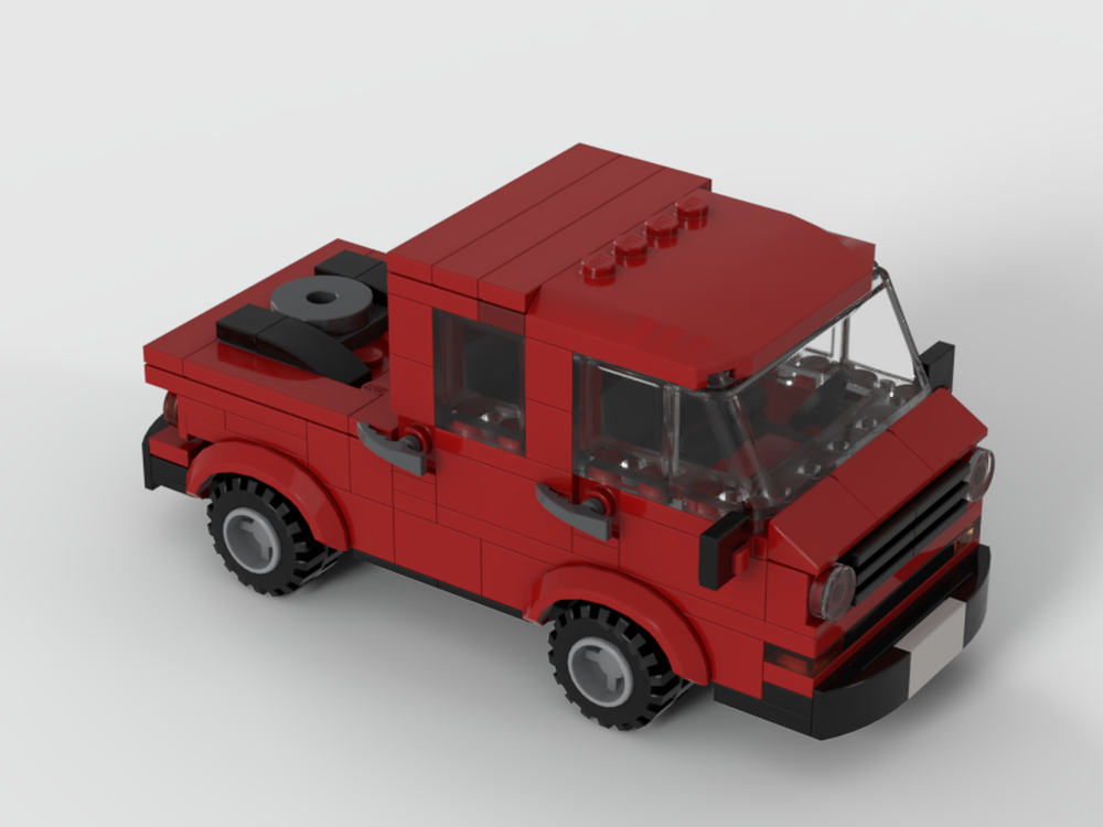 Lego Moc Vw T3 Doka With Rv Trailer By Svenknie Rebrickable Build