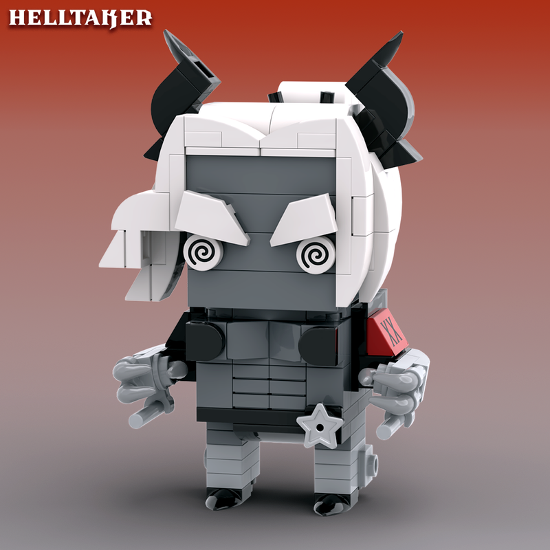 LEGO MOC Helltaker Brickheadz | Judgement by SnuggleBrick | Rebrickable ...