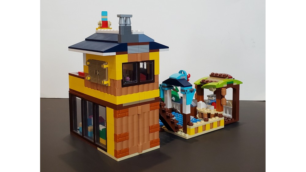 LEGO MOC Pool House by BrickMojo | Rebrickable - Build with LEGO