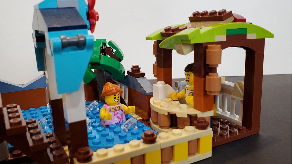 LEGO MOC Pool House by BrickMojo | Rebrickable - Build with LEGO