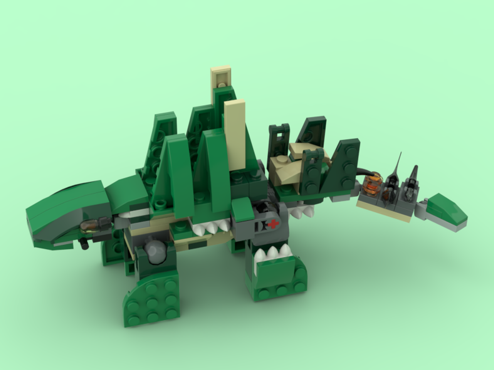 Lego Moc 31058 Stegosaurus By Legodesigner Rebrickable Build With Lego