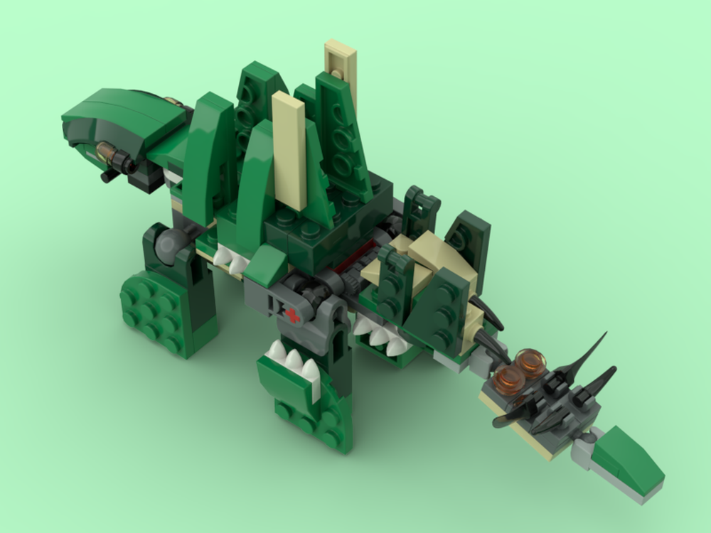 Lego Moc 31058 Stegosaurus By Legodesigner Rebrickable Build With Lego