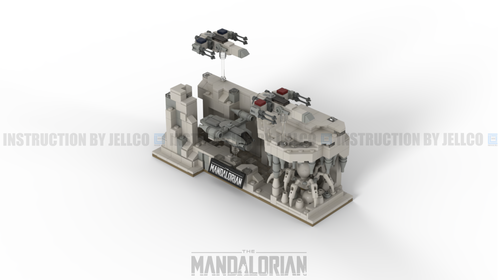 Lego Moc Ultramicro Diorama Mandalorian Chapter 10 By Jellco