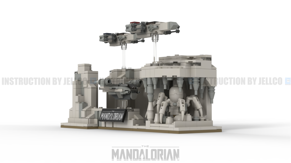 Lego Moc Ultramicro Diorama Mandalorian Chapter 10 By Jellco
