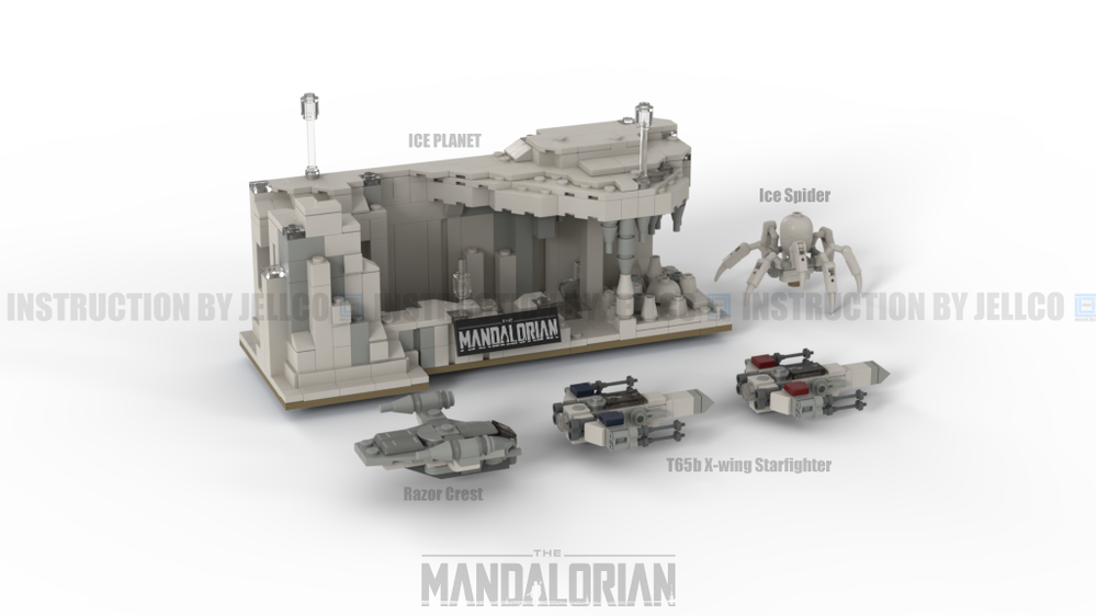 Lego Moc Ultramicro Diorama Mandalorian Chapter 10 By Jellco