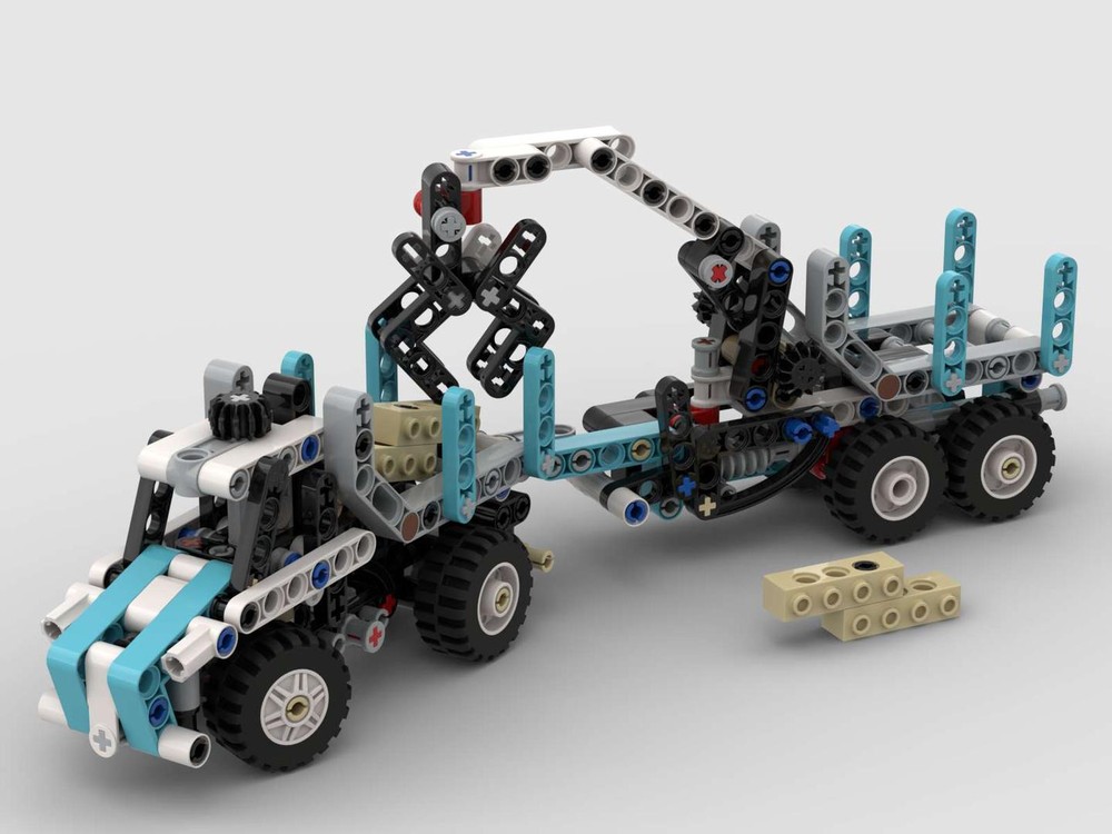 Lego Moc 42133 Timber Tractor By Littlethomas Rebrickable Build