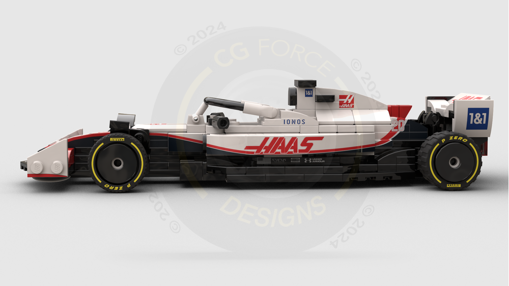 Lego Moc F1 Haas Vf 22 By Cgforcedesigns Rebrickable Build With Lego