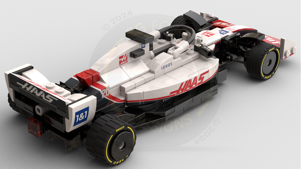 Lego Moc F1 Haas Vf 22 By Cgforcedesigns Rebrickable Build With Lego