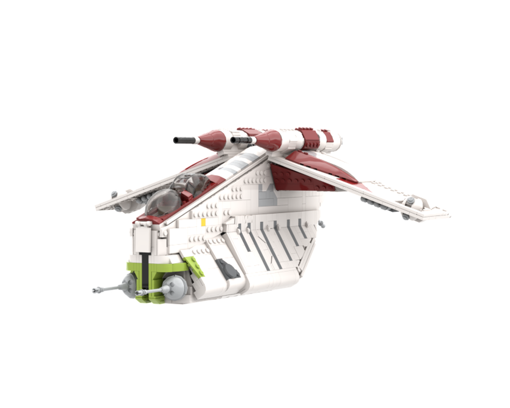 Lego Moc Laat Republic Gunship By Thelegowolfpack Rebrickable Build