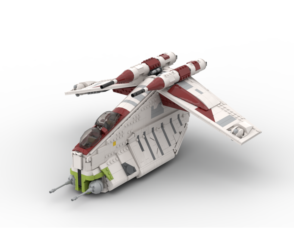 Lego Moc Laat Republic Gunship By Thelegowolfpack Rebrickable Build