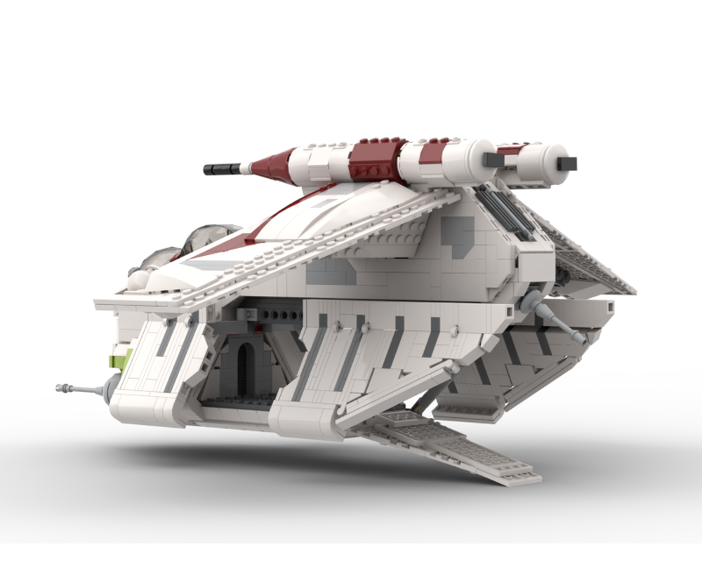 Lego Moc Laat Republic Gunship By Thelegowolfpack Rebrickable Build
