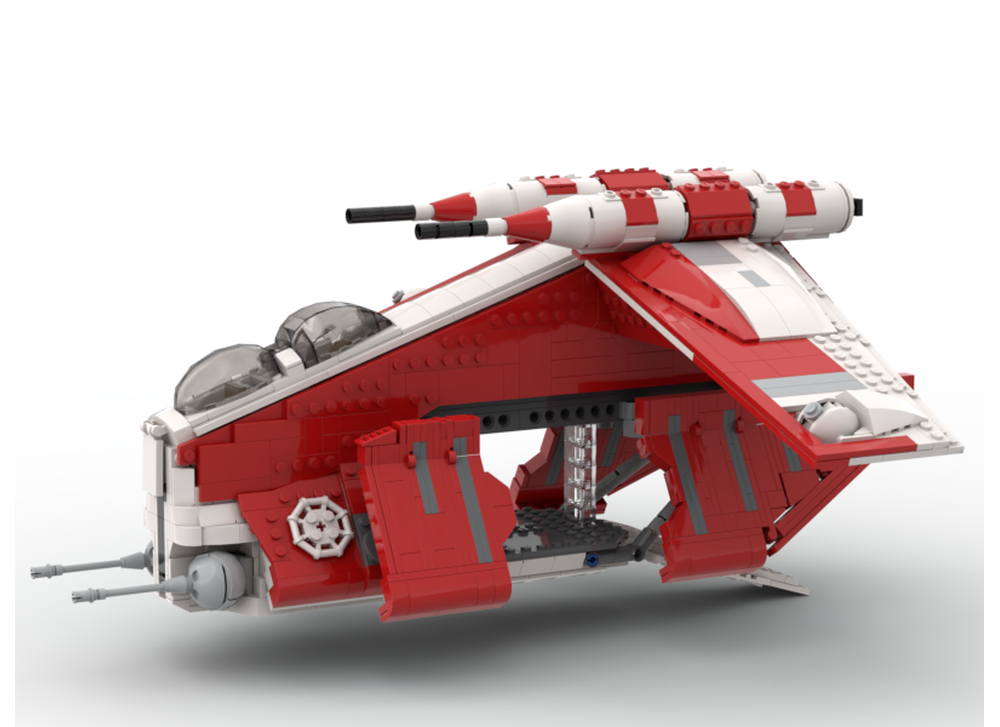 Lego Moc Laat Coruscant Republic Gunship By Thelegowolfpack