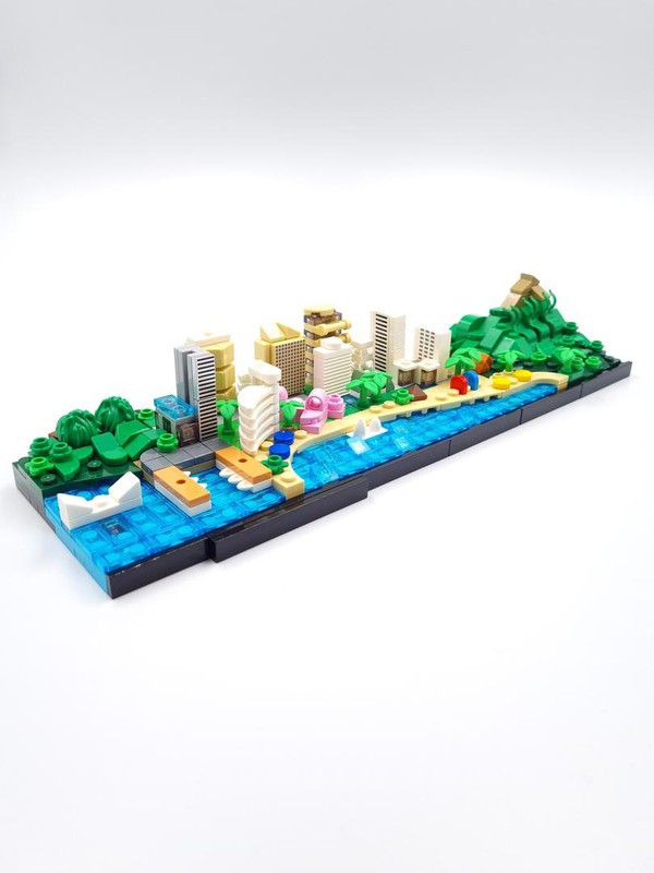 LEGO MOC Honolulu, Hawaii Skyline by Mictur | Rebrickable - Build with LEGO