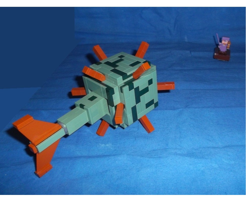 LEGO MOC Minecraft Guardian by Bolbuyk | Rebrickable - Build with LEGO