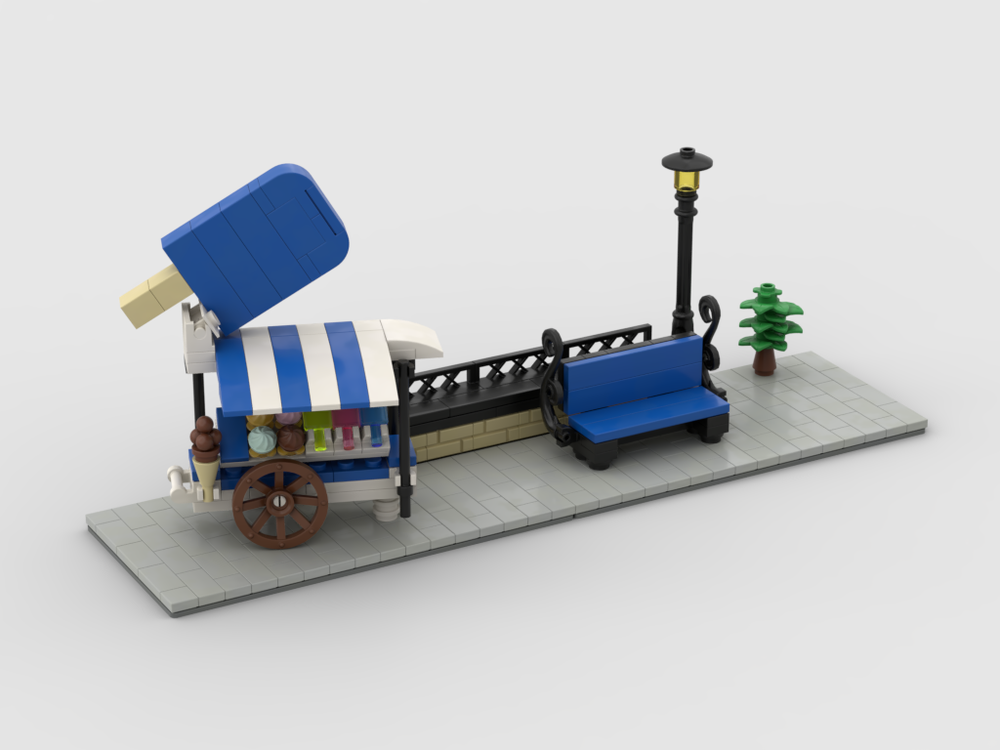 LEGO MOC Modular Corner Ice Cream| Turn every modular model into a ...