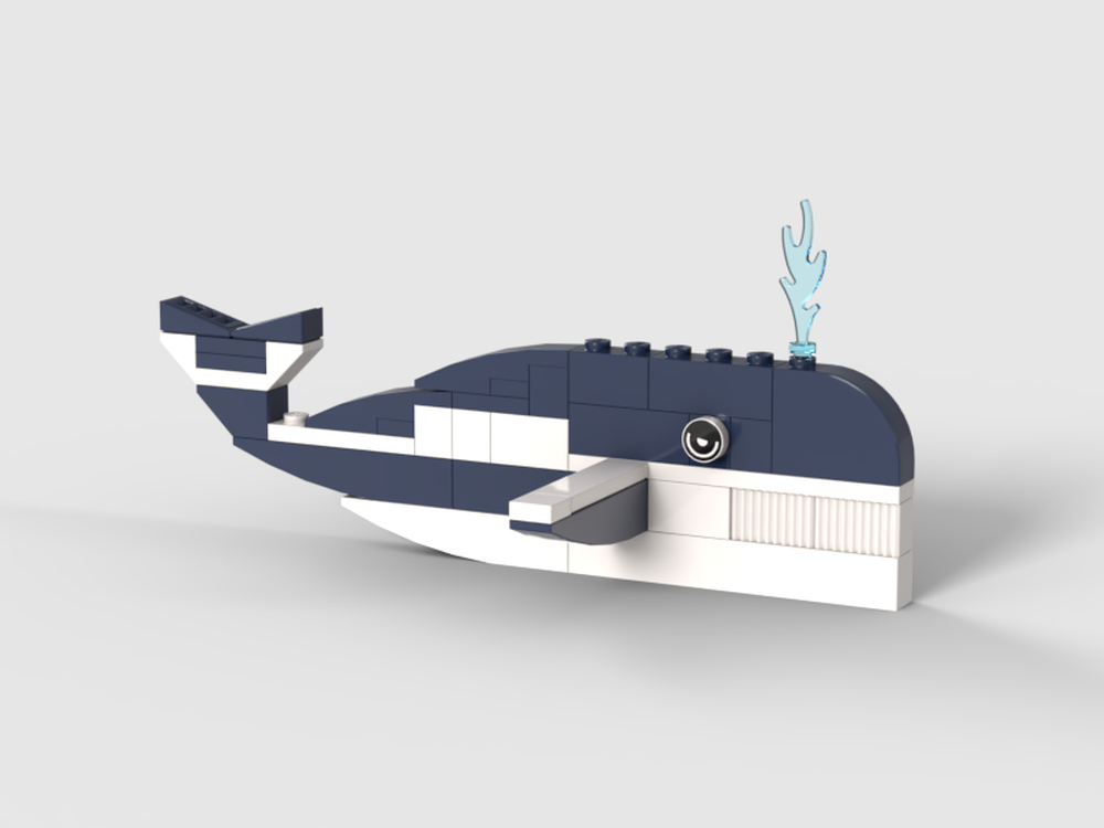 LEGO MOC Whale profile by Oldschool | Rebrickable - Build with LEGO