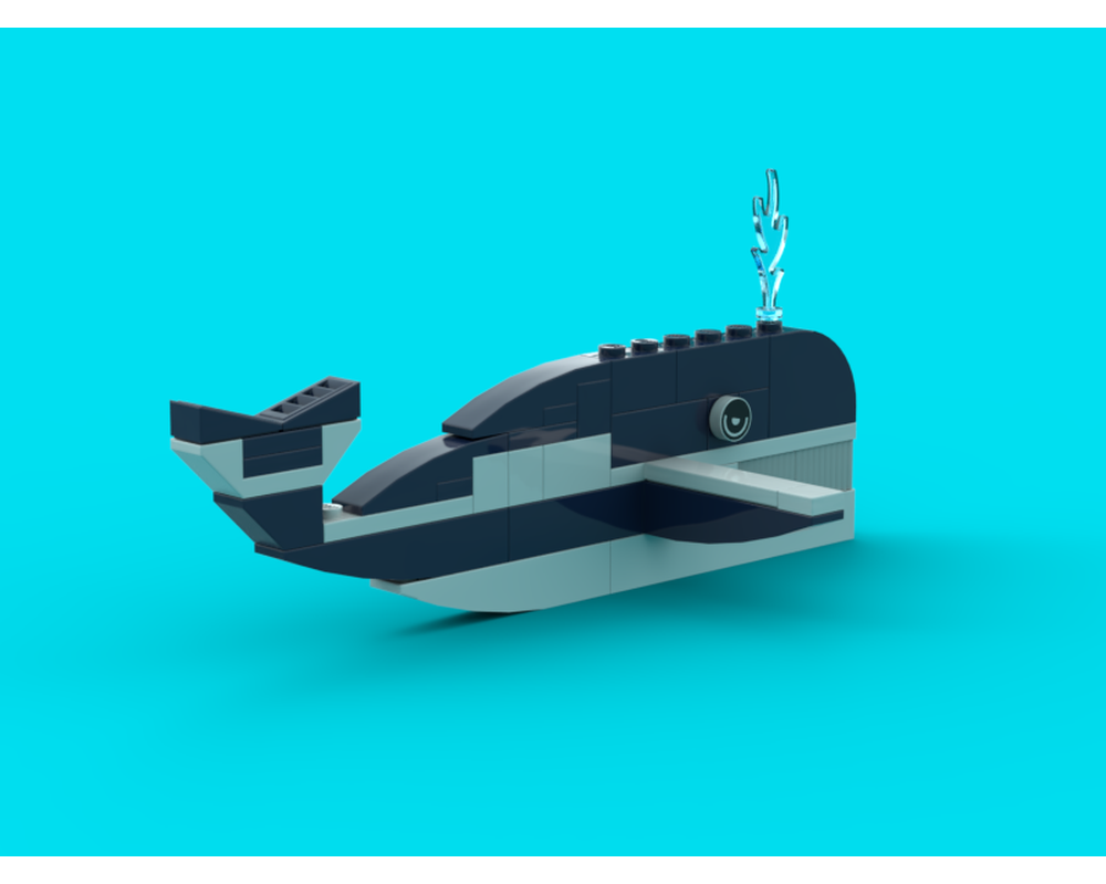 LEGO MOC Whale profile by Oldschool | Rebrickable - Build with LEGO