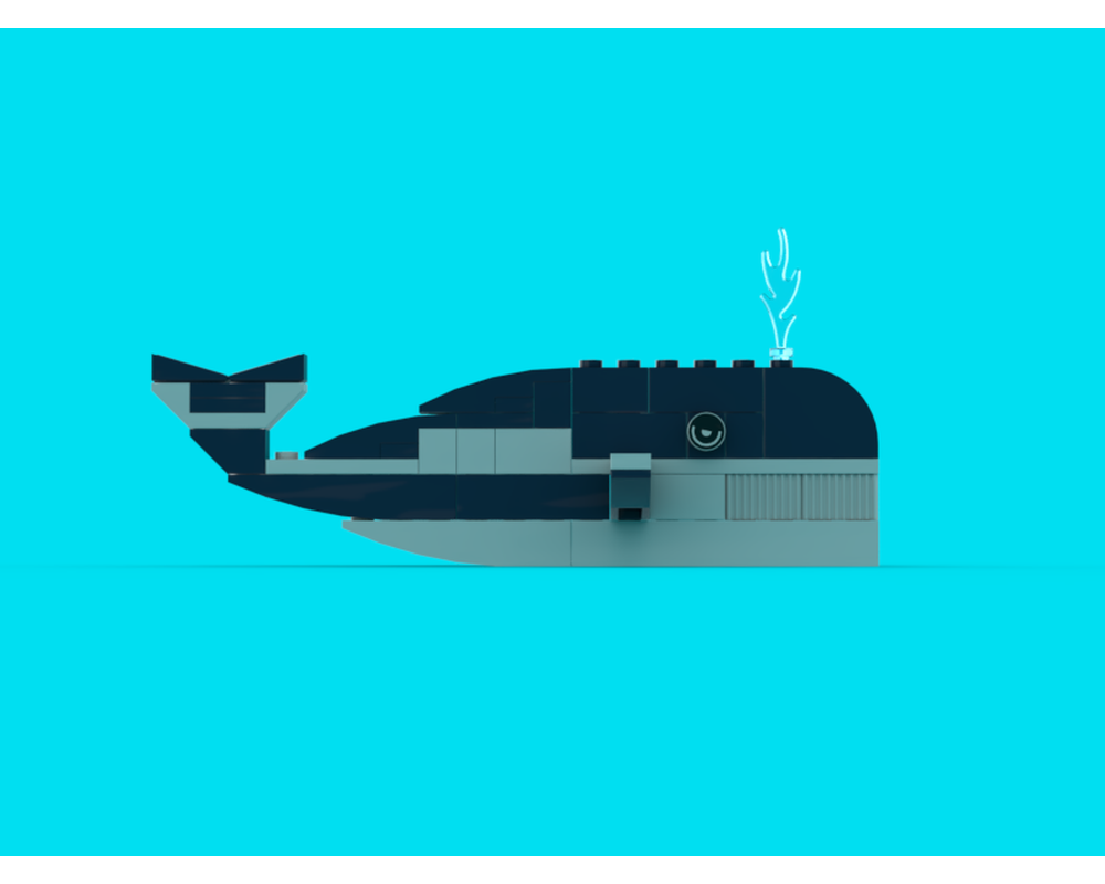 LEGO MOC Whale profile by Oldschool | Rebrickable - Build with LEGO