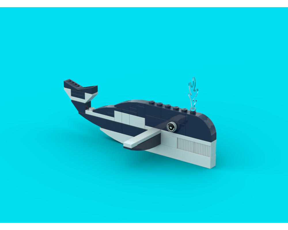 LEGO MOC Whale profile by Oldschool | Rebrickable - Build with LEGO