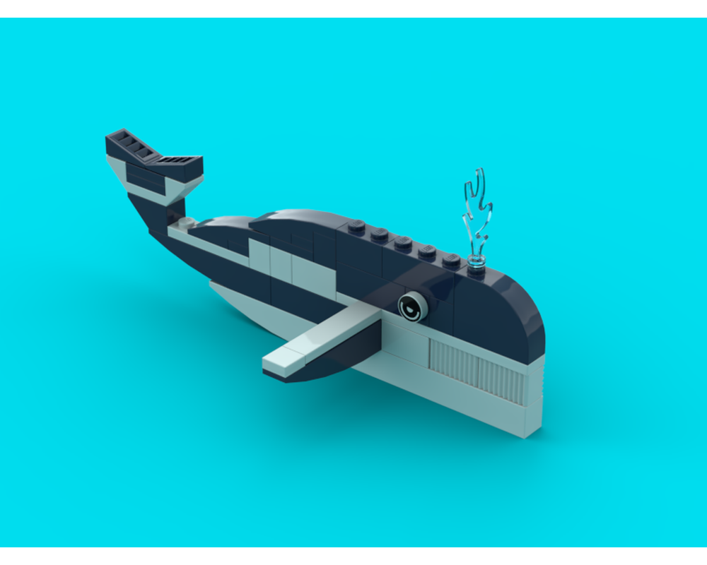 LEGO MOC Whale profile by Oldschool | Rebrickable - Build with LEGO