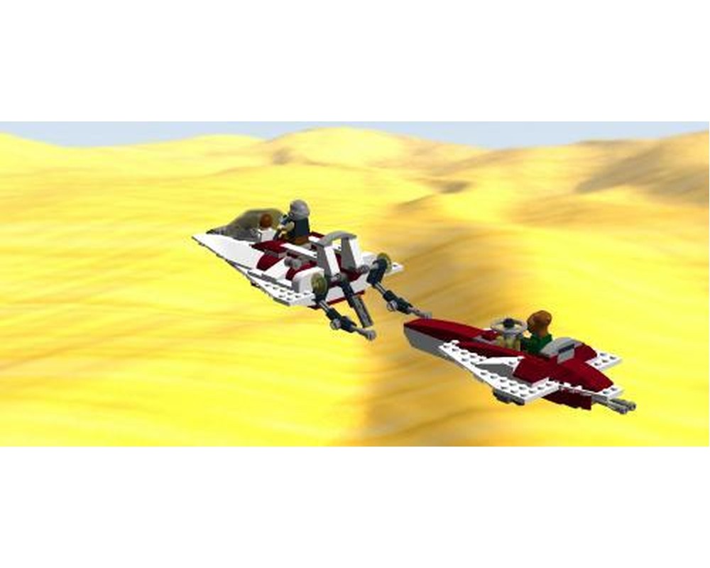 LEGO MOC Speeder with Support Crew by biodreamer | Rebrickable - Build ...