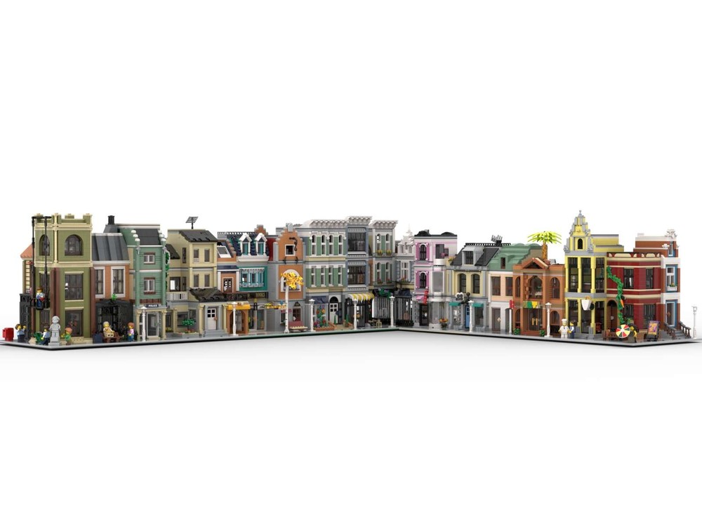 LEGO MOC Assembly Alleyway - Inverted Corner (alt build of Assembly ...