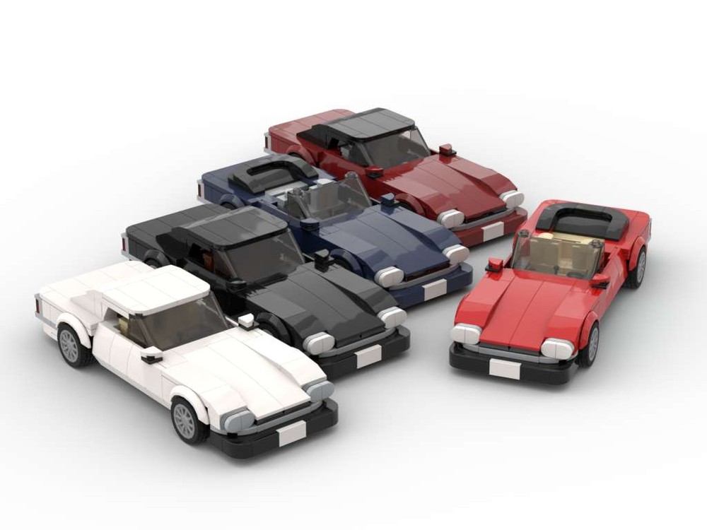 LEGO MOC Jaguar XJ-S - Set of Five Colors by IBrickedItUp | Rebrickable ...
