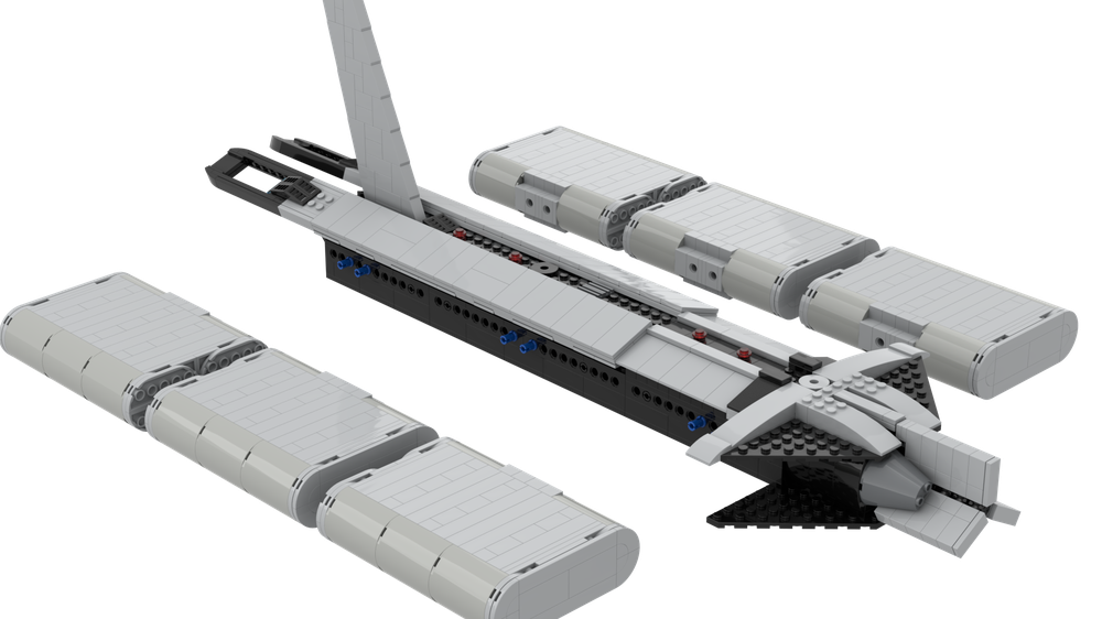 LEGO MOC Mass Effect freighter by Pistatsia | Rebrickable - Build with LEGO