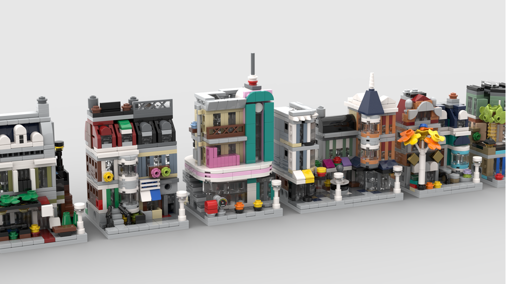 LEGO MOC Post Lego 10230 Mini Modular Series - Set of 13 by ...