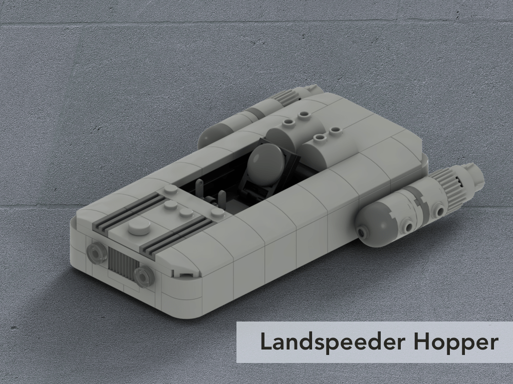 LEGO MOC Landspeeder Hopper by brampf | Rebrickable - Build with LEGO