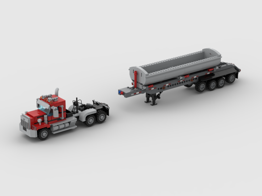 LEGO MOC Semi truck with side-dump trailer by gerlingt | Rebrickable ...