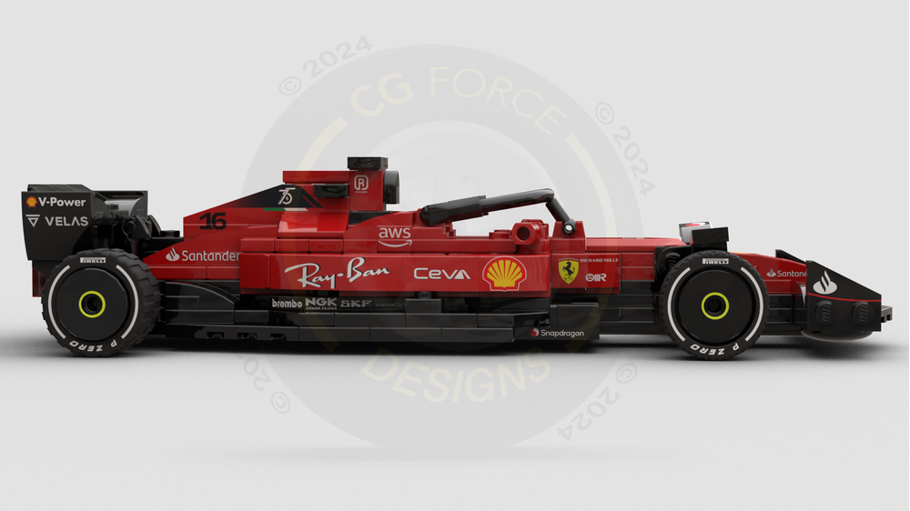 LEGO MOC-106267 F1 Ferrari F1-75 by CGForceDesigns | Rebrickable ...