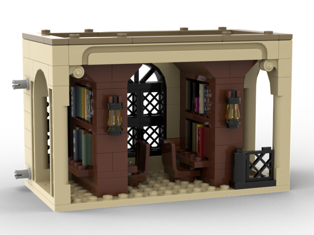 LEGO MOC Hogwarts Library (modular) by Nico2301 | Rebrickable - Build ...