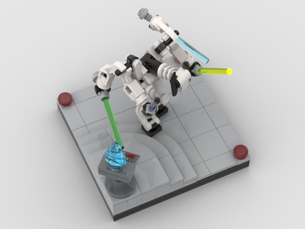 Lego Moc Stand For Moc 100011 General Grievous By Meregt By Thierry
