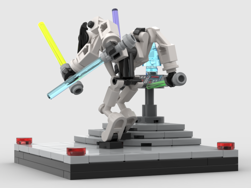 Lego Moc Stand For Moc 100011 General Grievous By Meregt By Thierry