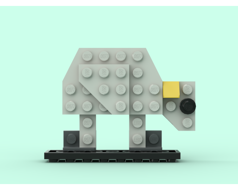 LEGO MOC Sheep grazing by Silm4ril | Rebrickable - Build with LEGO