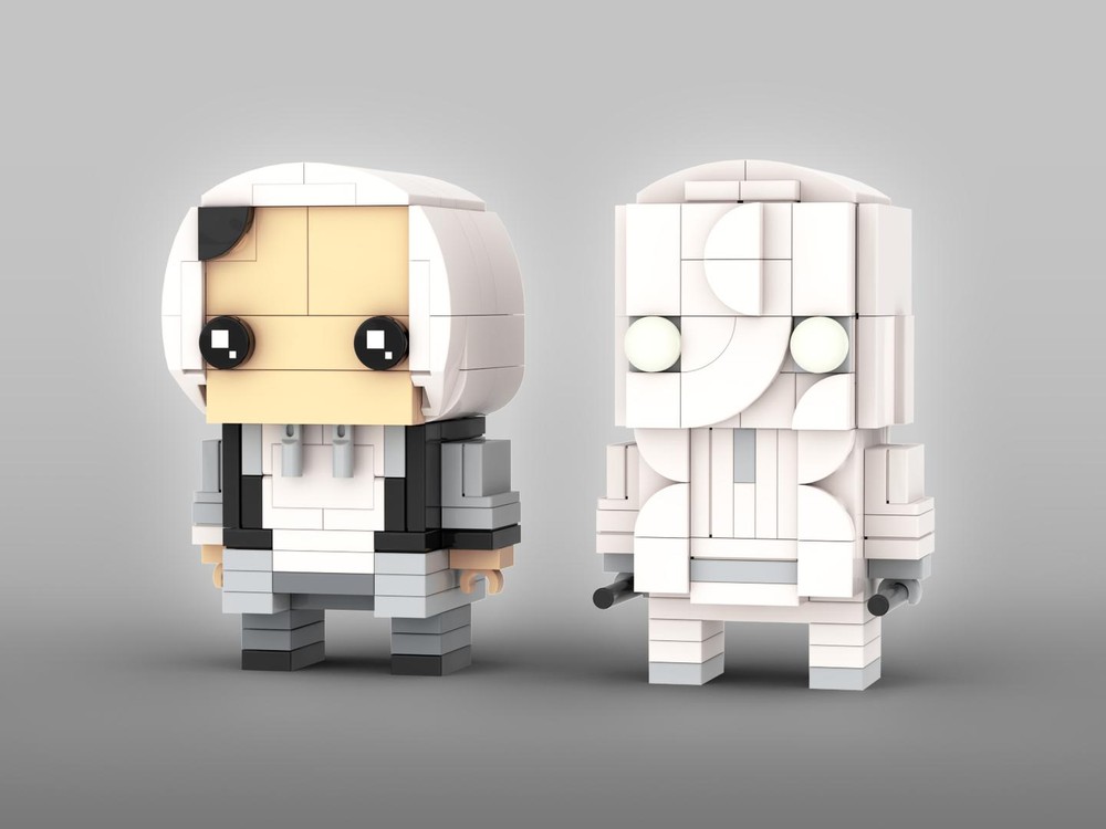 LEGO MOC Mr. Knight & Marc Spector/Steven Grant Brickheadz LEGO MOC ...
