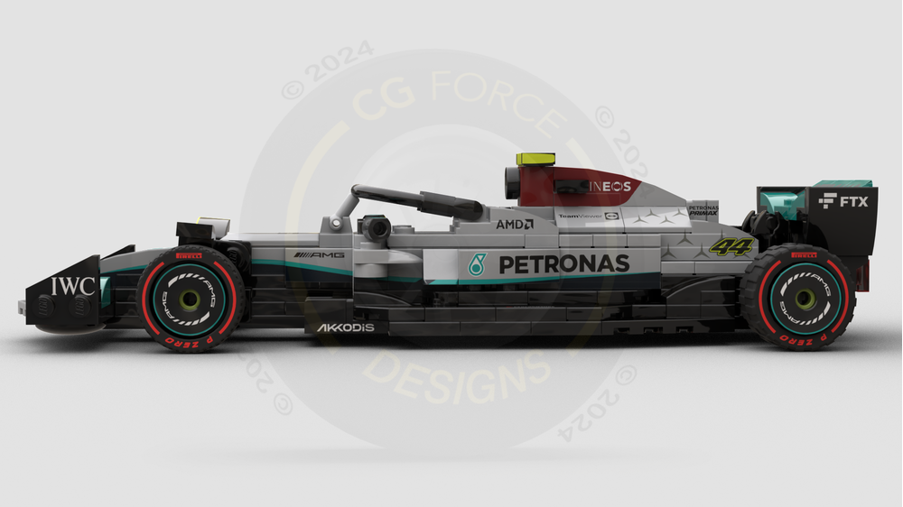 Lego Moc F1 Mercedes W13 By Cgforcedesigns Rebrickable Build With Lego
