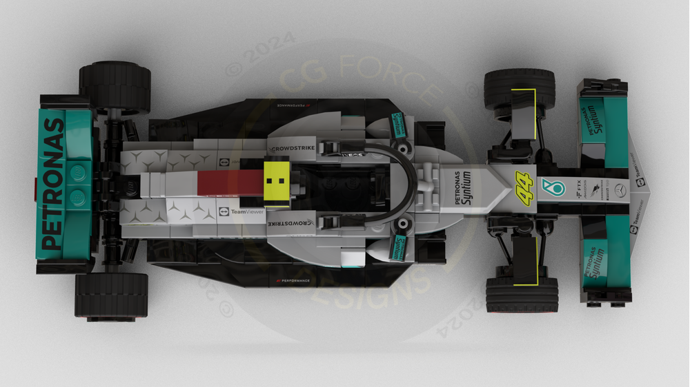 Lego Moc F1 Mercedes W13 By Cgforcedesigns Rebrickable Build With Lego