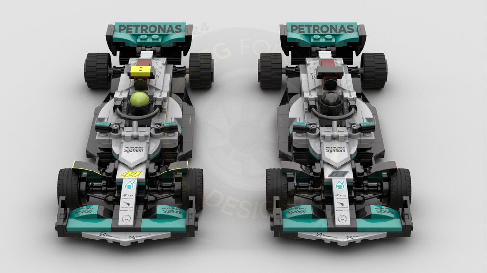 Lego Moc F1 Mercedes W13 By Cgforcedesigns Rebrickable Build With Lego