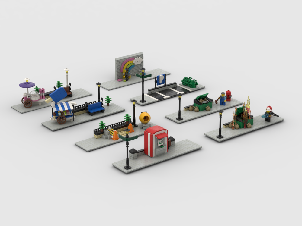 LEGO MOC Modular Corner Pack #3+#4 - Turn every modular model into a ...