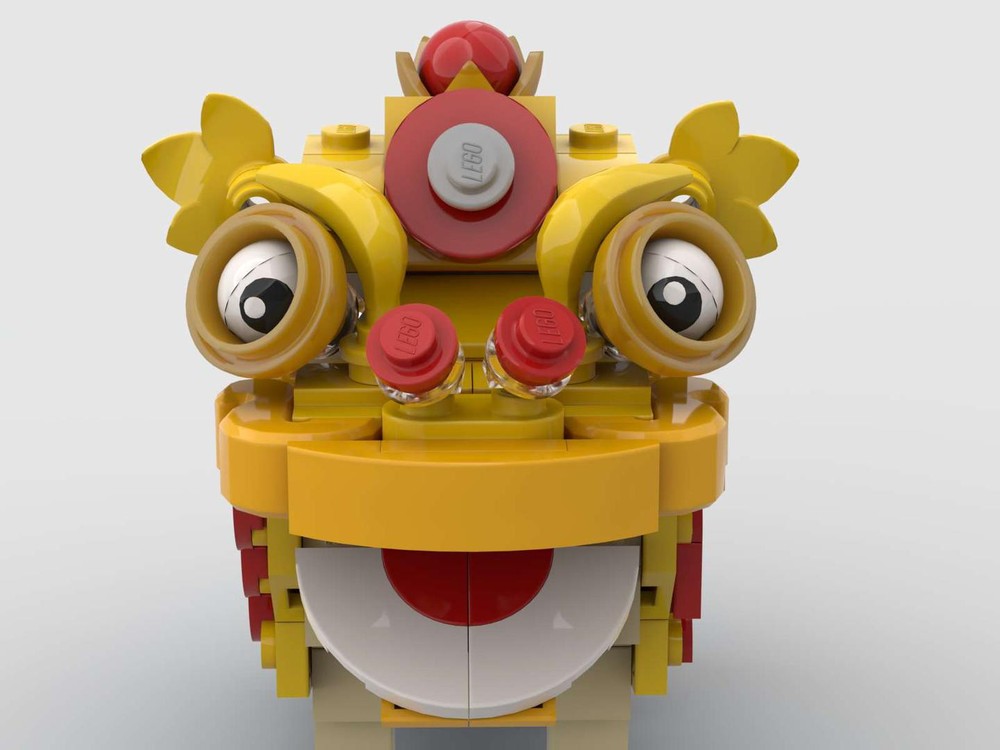 Lego Moc Dancing Lion By Pyreneesz Rebrickable Build With Lego