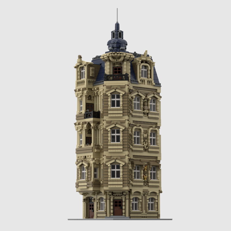 LEGO MOC-106573 Floor extensions for the Beaux-Arts Modular Building ...