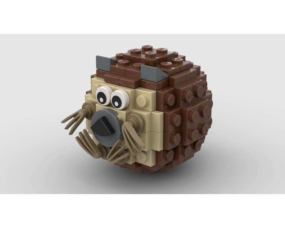 LEGO MOC Cute Hedgehog by eadgarc | Rebrickable - Build with LEGO