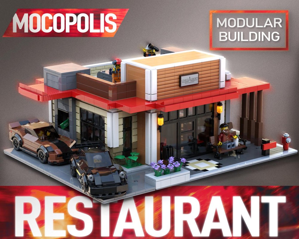 LEGO MOC Modular Fast Food Restaurant for LEGO City by MOCOPOLIS ...